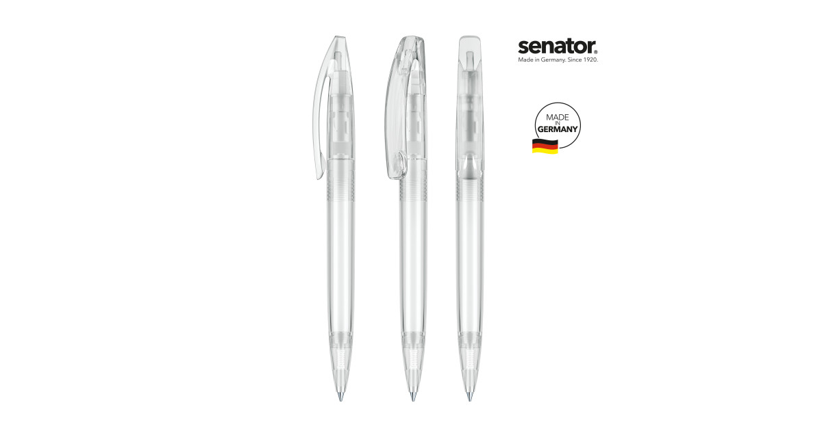 senator Bridge Clear Drehkugelschreiber als Werbeartikel ab 0,63