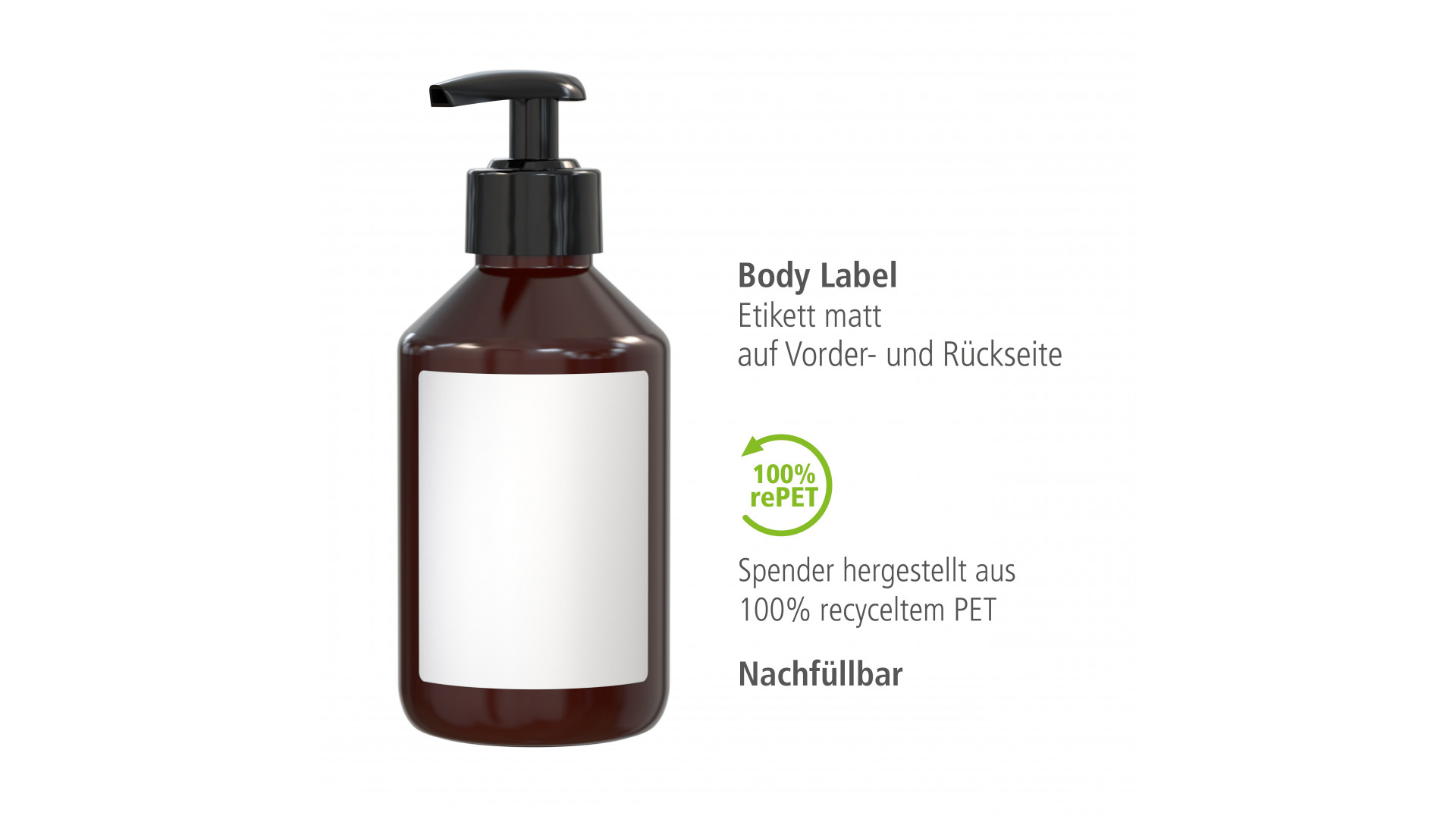 250 ml Spender - Hand-Geschirrspülmittel - Body Label als Werbeartikel ab 2,70