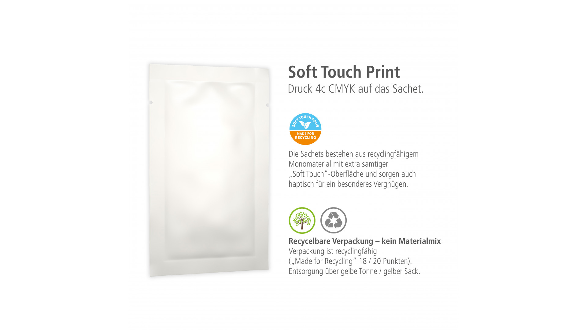 10 ml Sonnenmilch LSF 30 sensitiv (Sachet) - Soft Touch Print als Werbeartikel ab 1,34