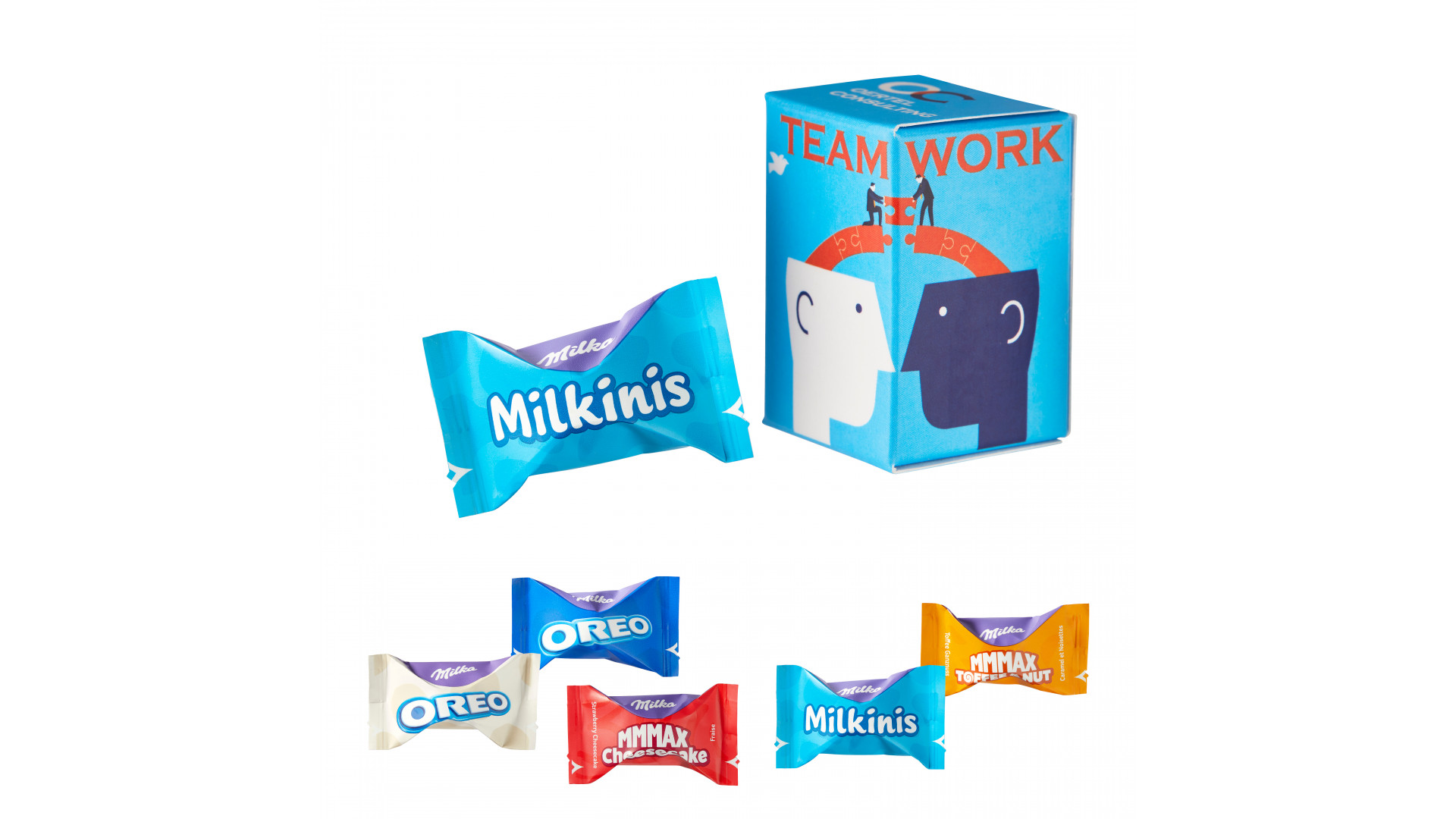 Mini Promo-Tower mit Milka Favourites Mix als Werbeartikel ab 1,05