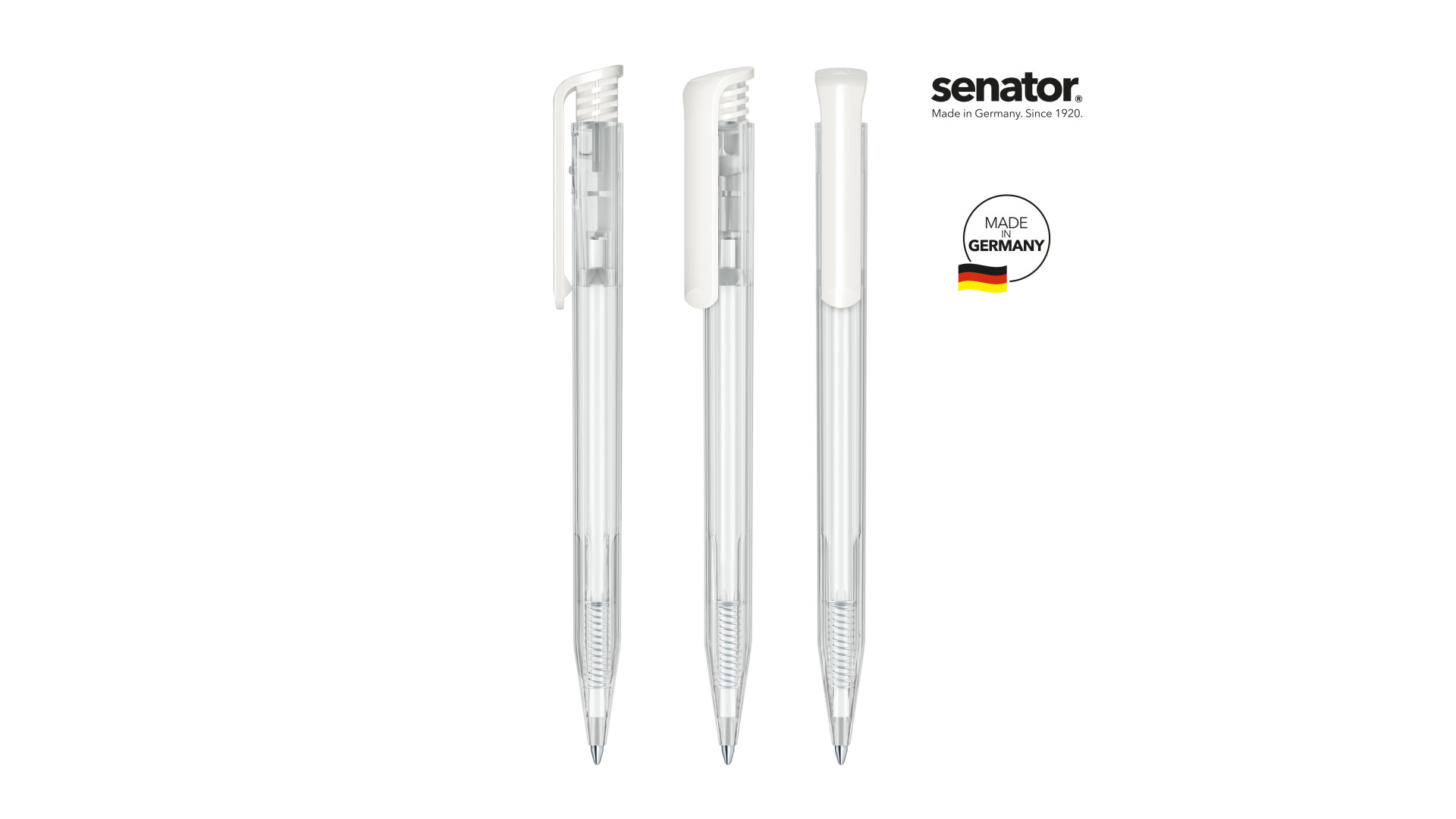 senator Super Hit Clear Druckkugelschreiber als Werbeartikel ab 0,27