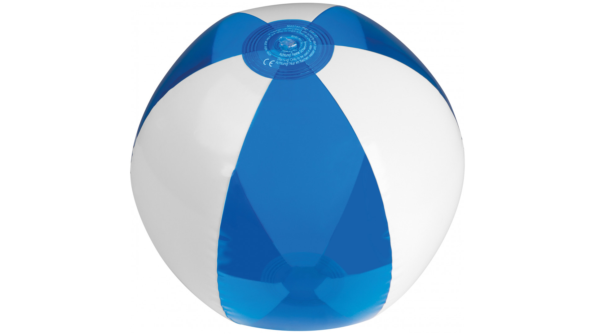 Strandball bicolour farbig/transparent als Werbeartikel ab 0,70