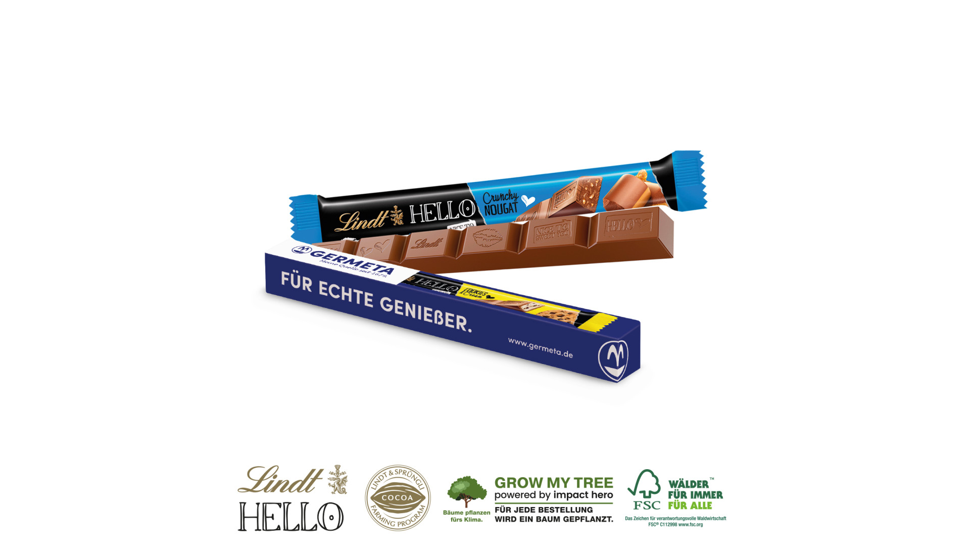 Lindt „HELLO“ Schokoladen-Stick als Werbeartikel ab 2,60
