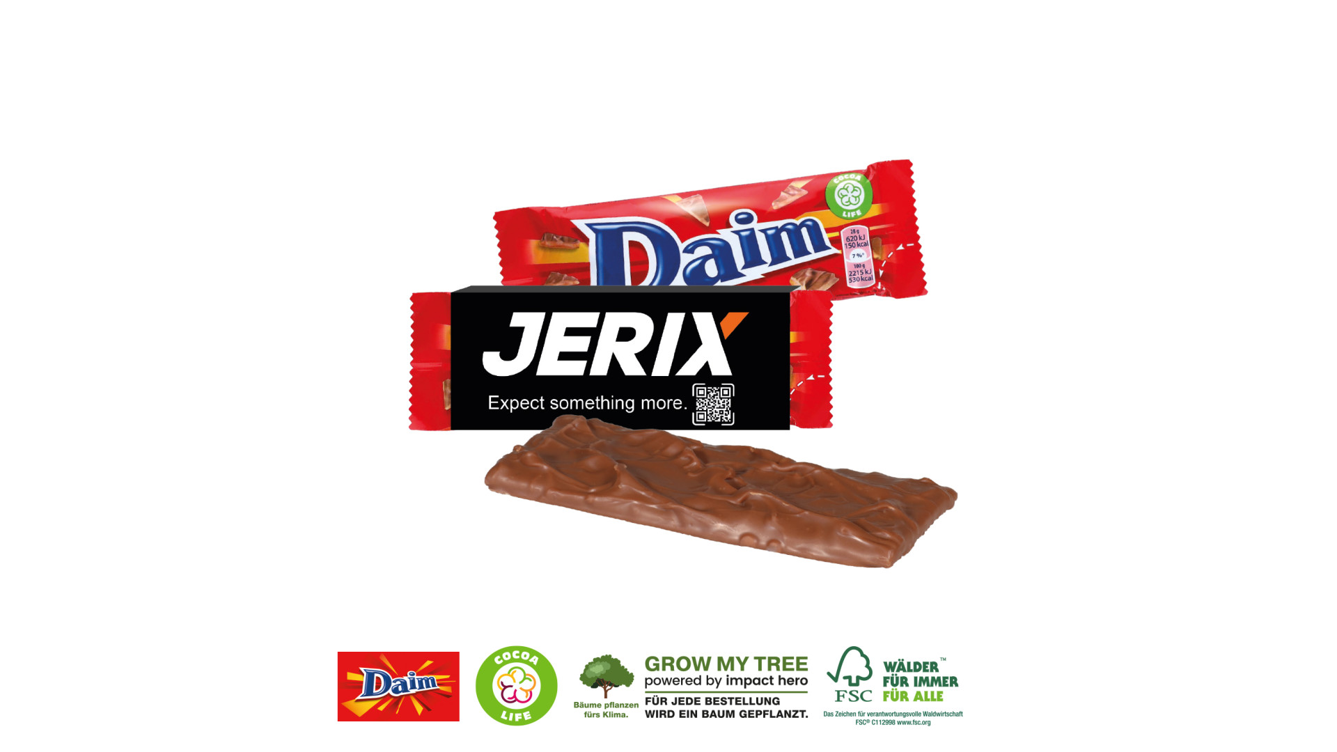 DAIM RIEGEL MIT WERBEBANDEROLE als Werbeartikel ab 1,35