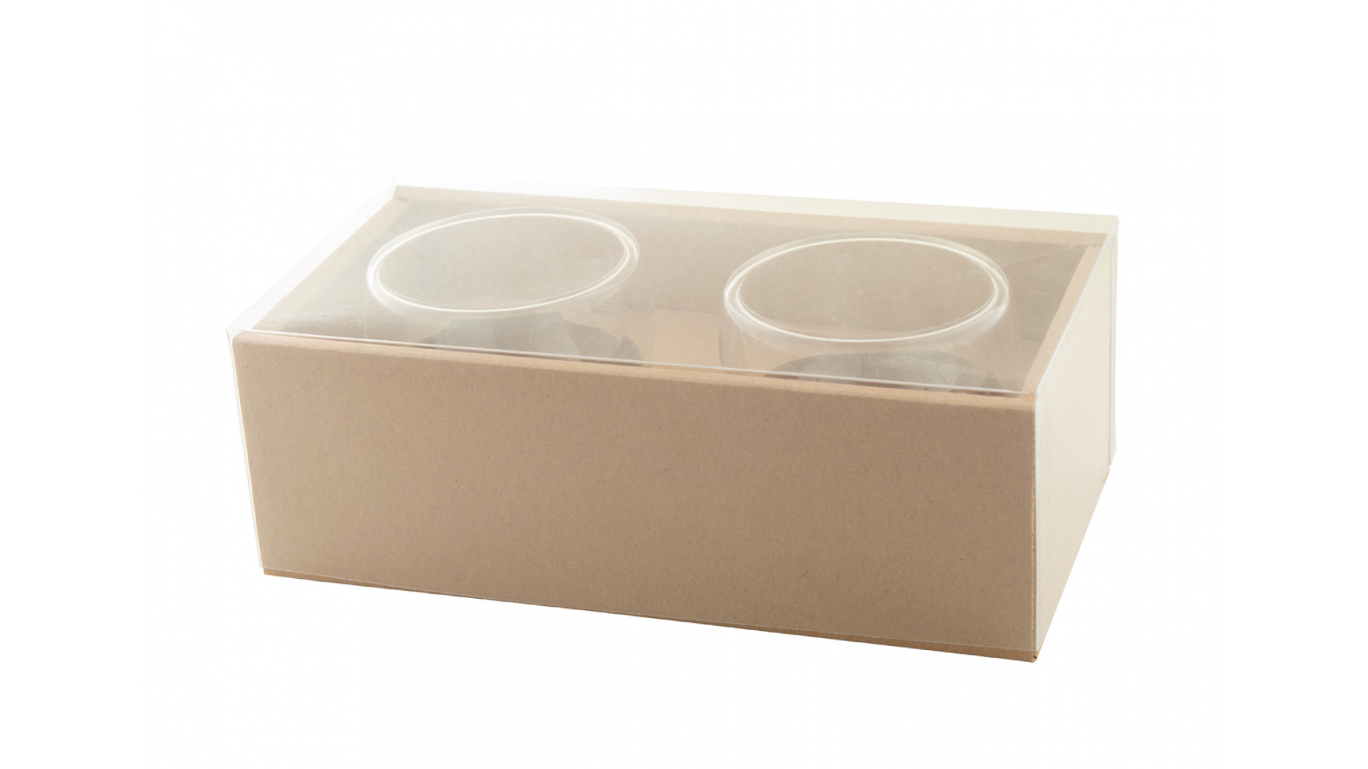 Espressotassen-Set Mocaboo, natur/transparent als Werbeartikel ab 7,65