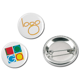 ANSTECKER, PINS & BUTTONS mit Logo als Werbeartikel